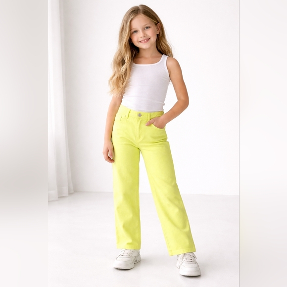 GAP | Bottoms | Nwt Gap Kids Neon Yellow Jeans Sz 4 | Poshmark